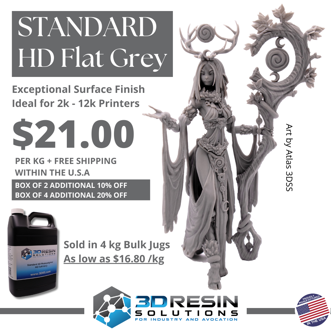 3DRS Standard HD - Flat Grey – 3D Resin Solutions